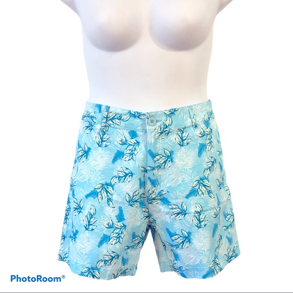 Caribbean Joe | Shorts | Caribbean Joe Shorts Tropical Palm Leaves Size ...